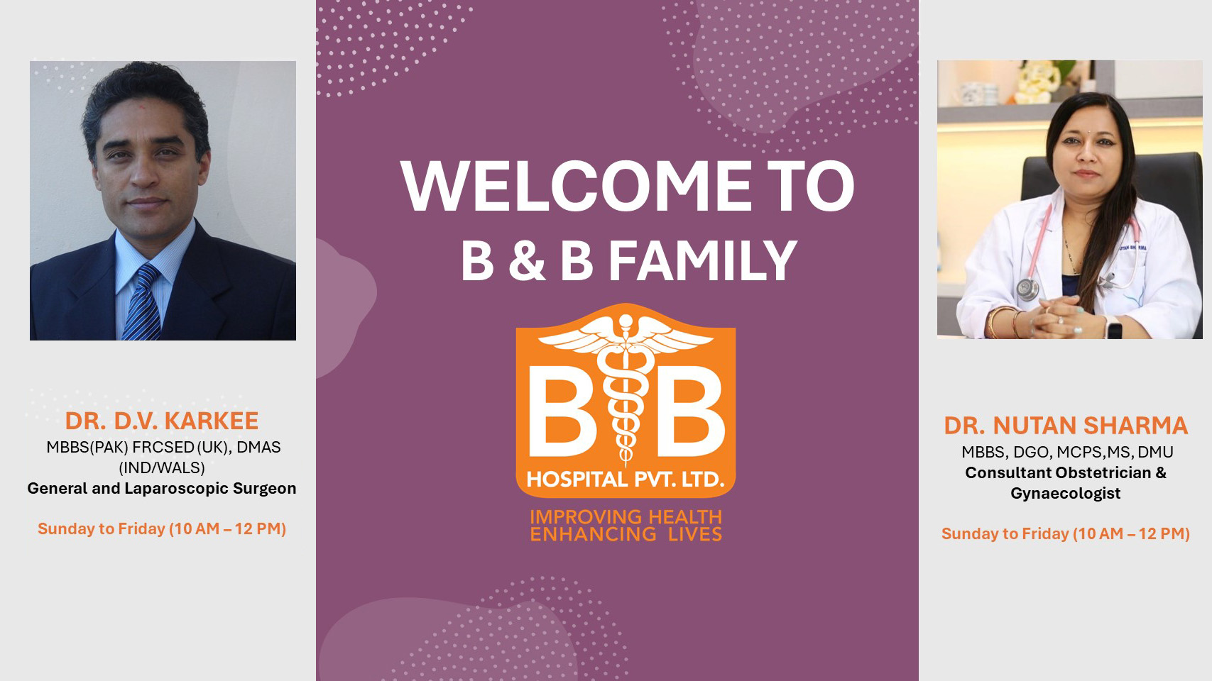 Clinical Departments in B&B